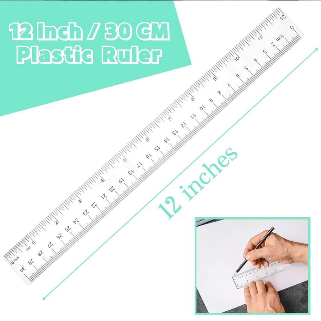 12" Clear Acrylic Ruler – Coscom Cosplay Supplies